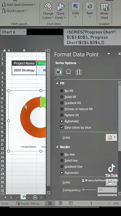 Custom donut chart using Excel is super easy #excel #exceltraining #excel_learning #exceltips ...