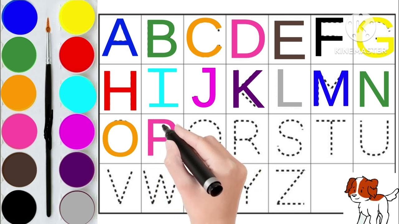 ABC|abc learning for kids|Alphabet writing with colors|ABCD - YouTube