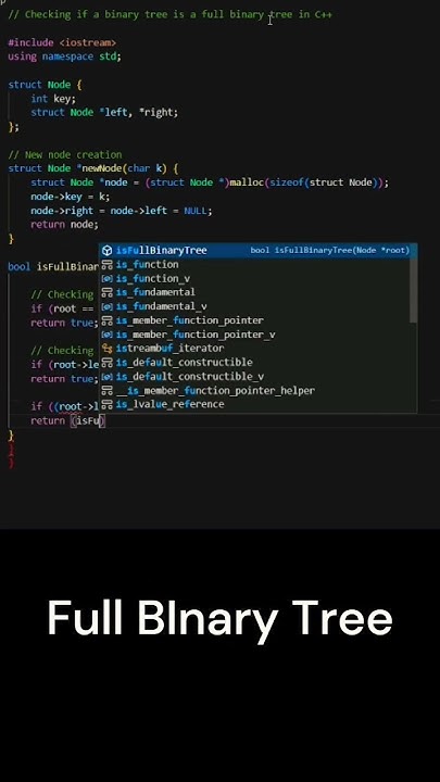 Full binary tree using c++ #coding #algorithm #cpp #dsa #array #datastructures #programming # ...
