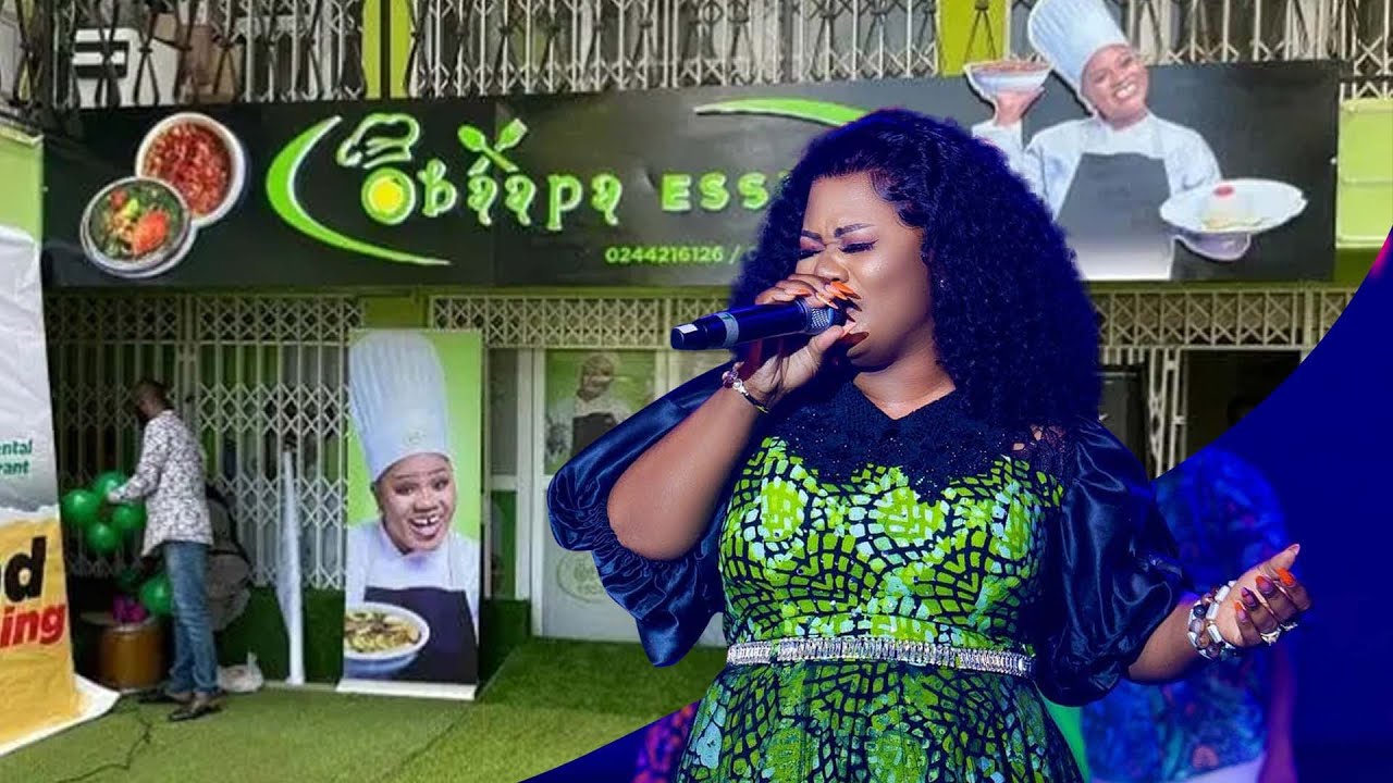 Obaapa Christy Leads Powerful Live Worship Inside Her Restaurant - YouTube