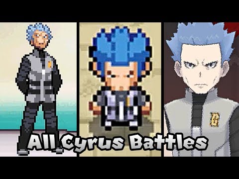 Pokémon Games - Every Leader Cyrus Battles (2006 - 2016) - YouTube