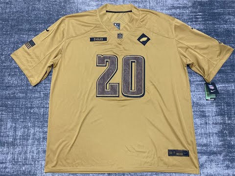 NFL Philadelphia Eagles #20 Brian Dawkins 2023 Brown Salute To Service ...