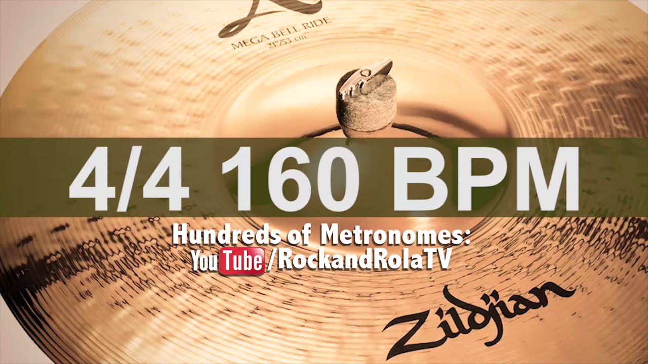 🔴 160 BPM Ride Metronome - YouTube
