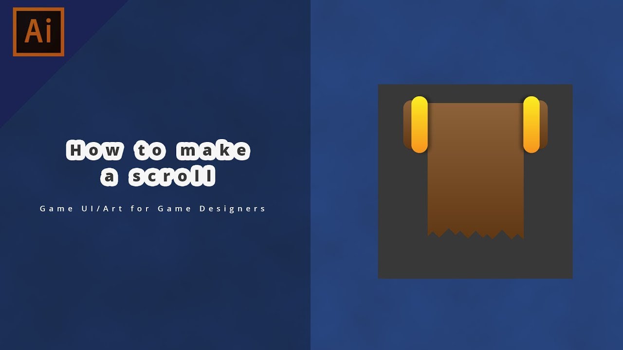 How to make a 2D scroll graphic in Adobe Illustrator - YouTube