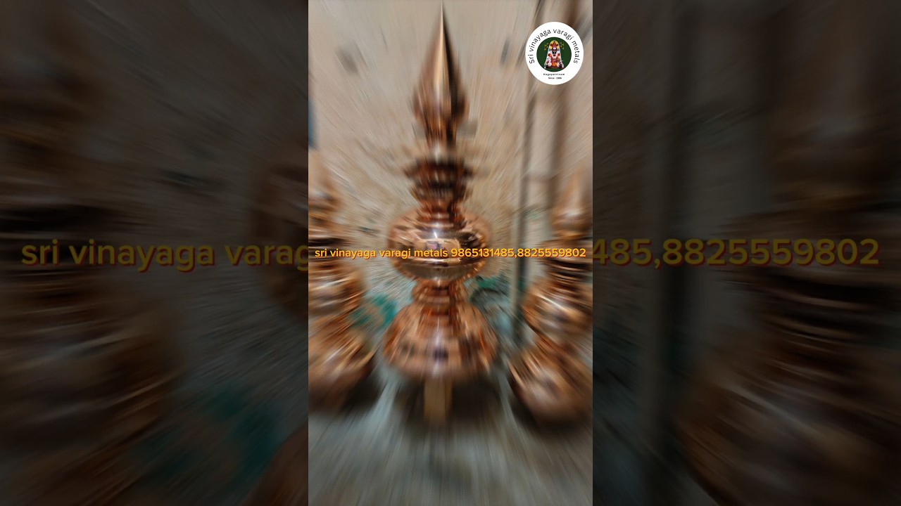 temple copper kalsam spl #kalasam #trending #brass #beautiful #workout ...