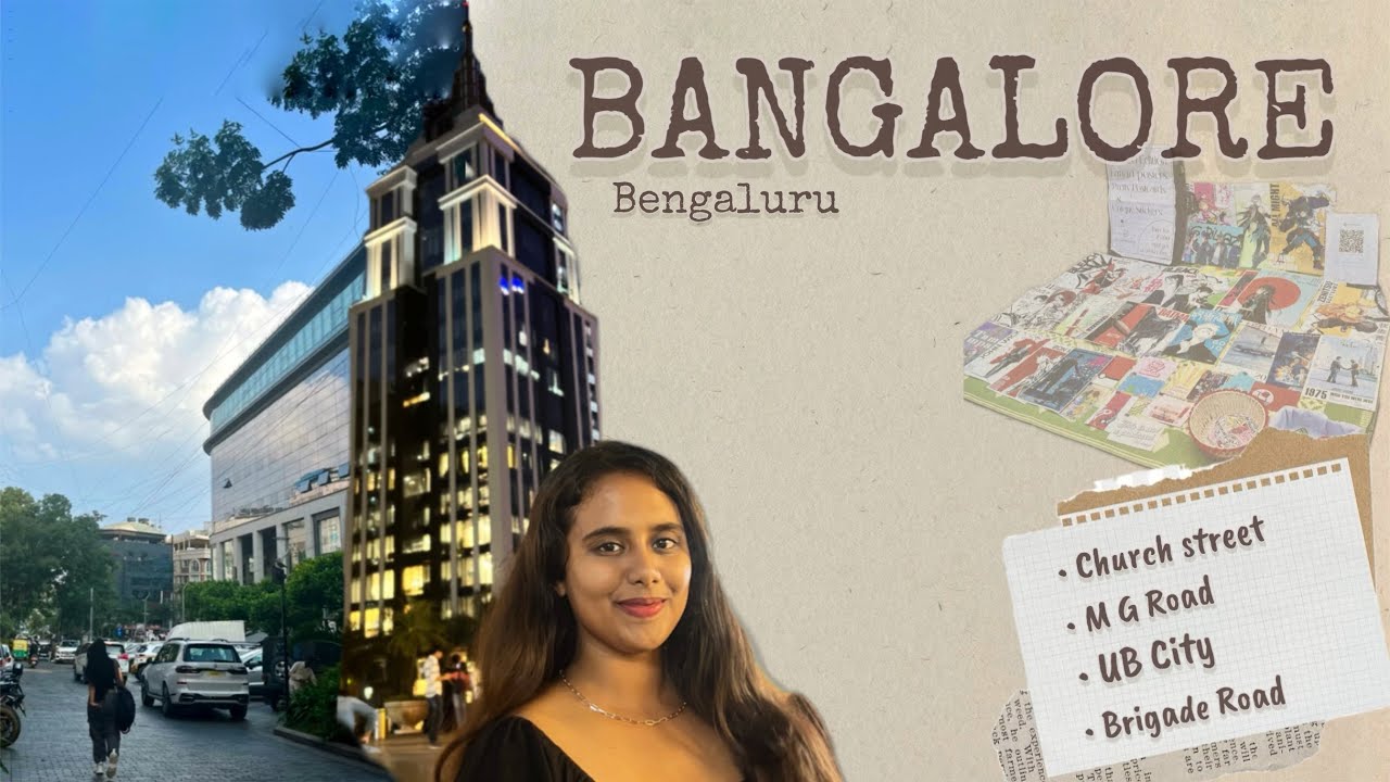 Bangalore vlog | Church street | MG Road | UB City | Travel vlog | Sukruthi Kowshik - YouTube