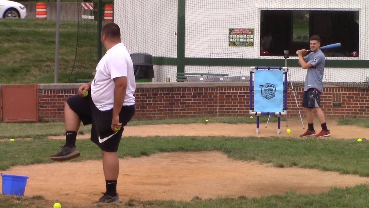 Off-Speed Pitches ONLY! Blitzball Challenge at Little Cub's Field - YouTube