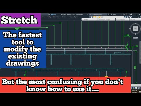 Stretch Command in AutoCAD | AutoCAD Tricks | AutoCAD Tips | AutoCAD ...