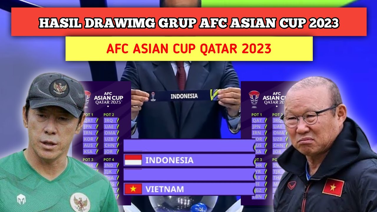 Satu Group Lagi ||Hasil Drawing Pembagian Grup Afc Asian Cup 2023 - YouTube