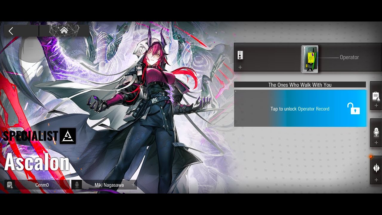 Arknights / Operator Records / Ascalon / The Ones Who Walk With You - YouTube