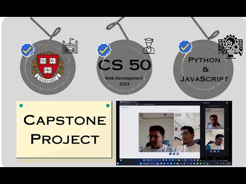 CS50 final project web video calling app - YouTube