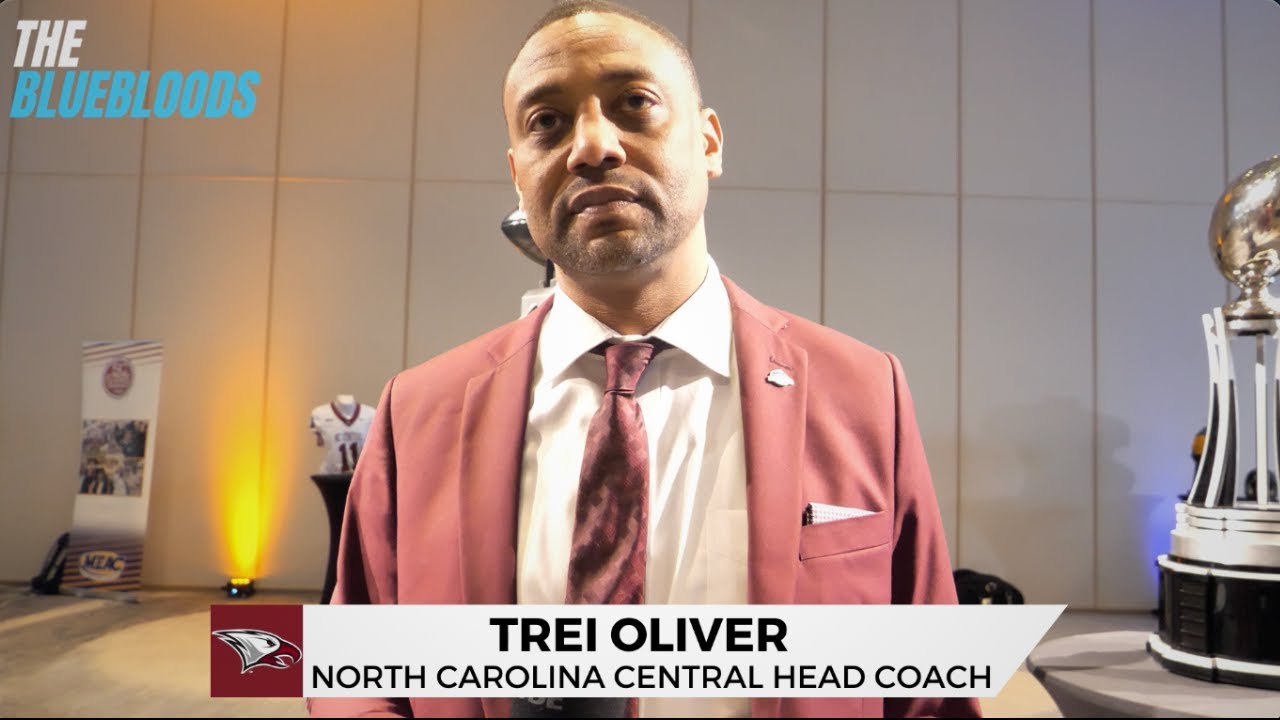 2023 MEAC Media Day: Trei Oliver (North Carolina Central Head Coach ...