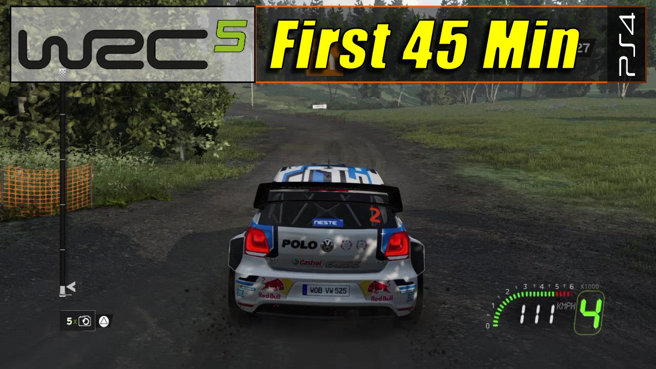 WRC 5 ( PS4 ) - First 45 Min ( 720p ) HD - YouTube