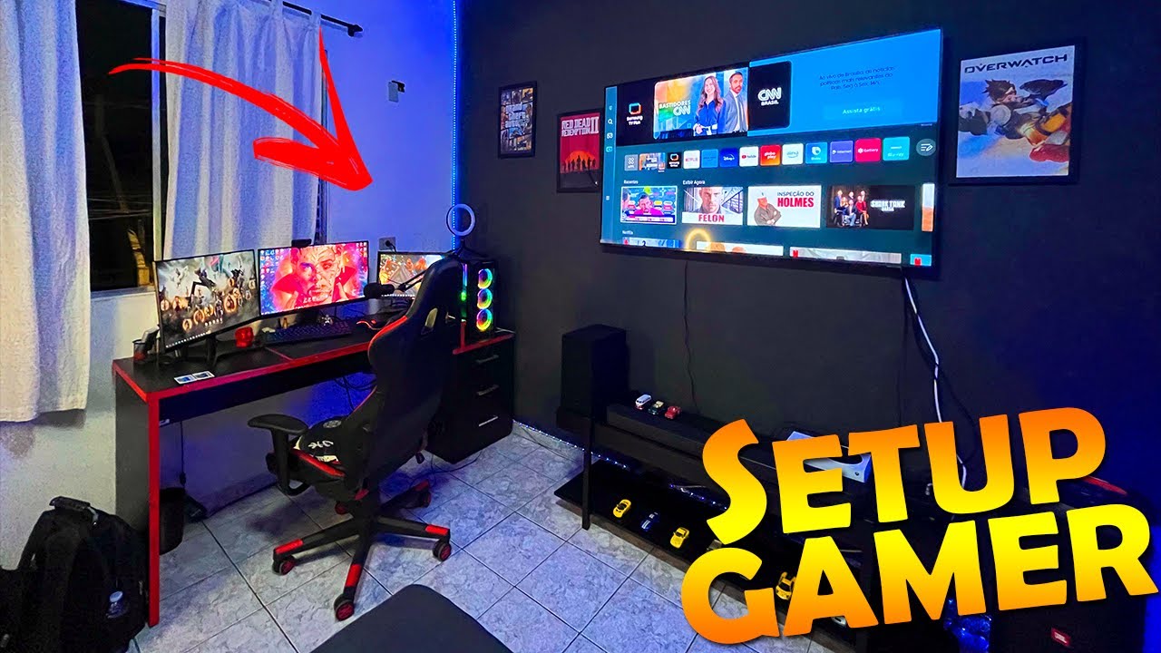 MEU QUARTO GAMER 2023 😍 - YouTube