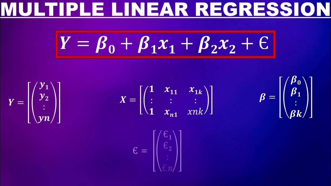 05 Multiple Linear Regression Using the Matrix Method Tutorial1 - YouTube