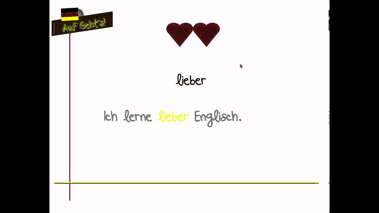 gern, lieber, am liebsten - YouTube