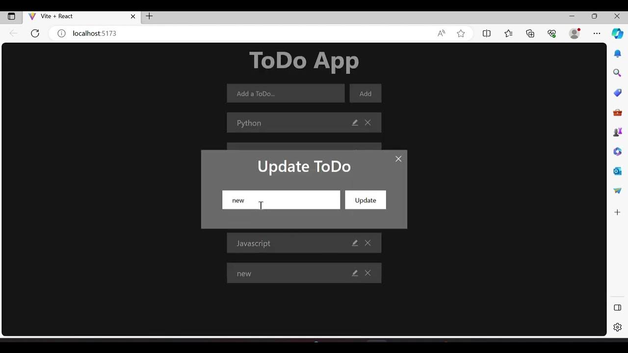 DevMinds intership project WD23154 todo list using MERN stack - YouTube