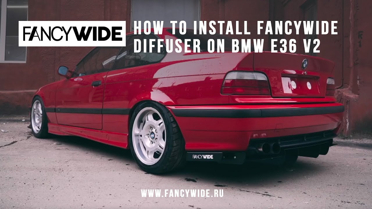 How to Install Fancywide Rear Diffuser on BMW E36 V2. - YouTube