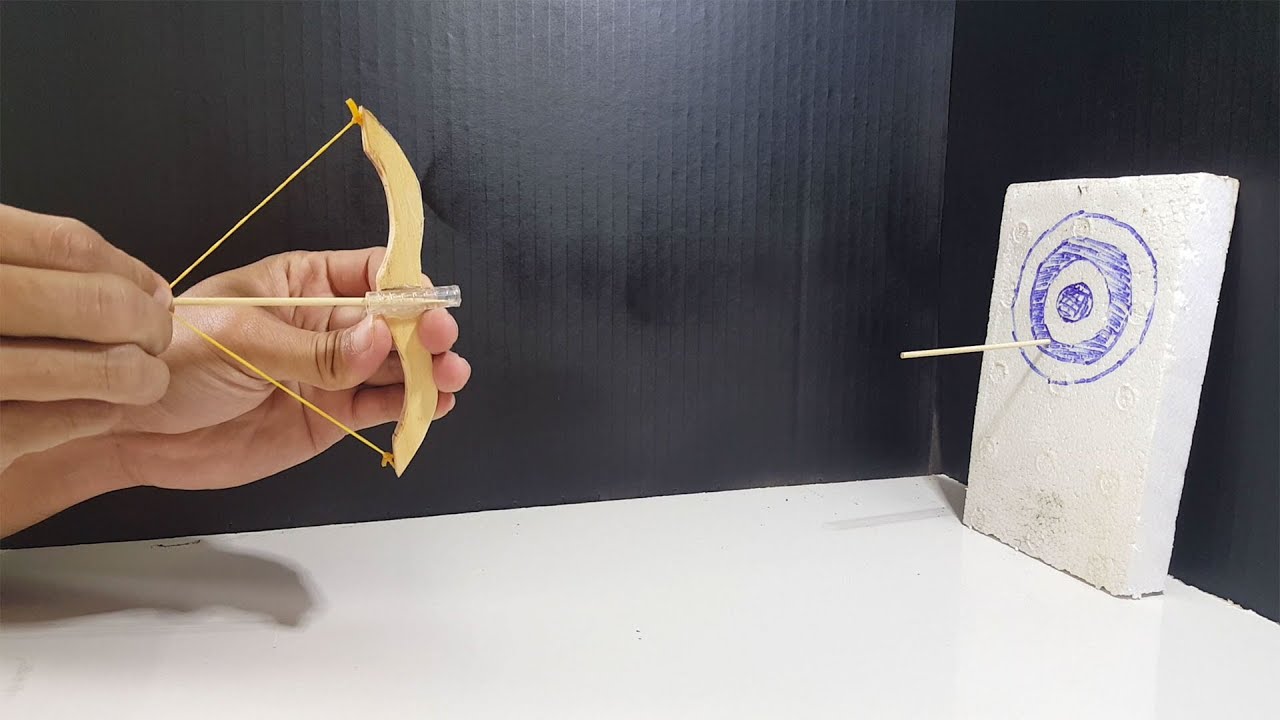 Simple Invention Make A Toy Bow From A Pen DIY - YouTube