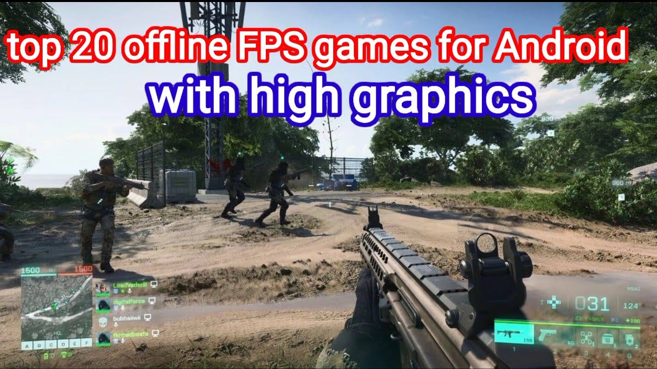 Top 20 Offline FPS Games For Android | With High Graphics🤩 - YouTube