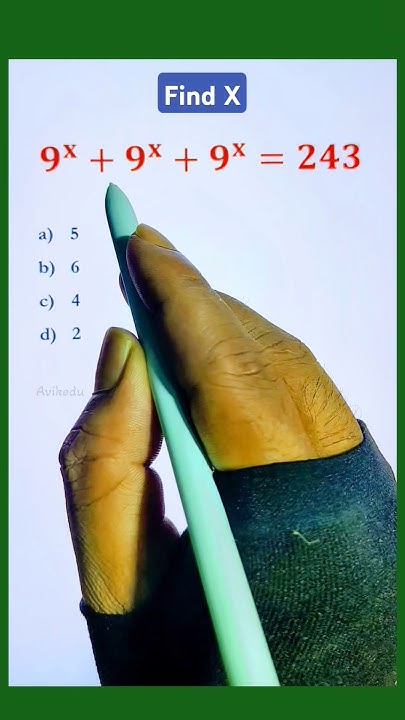 Solving exponential math problem #shorts #maths #exponential - YouTube