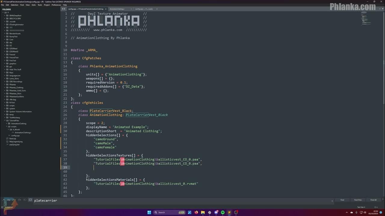 How to fix Animated Textures on Clothing after using DayZ Texture Animator - YouTube