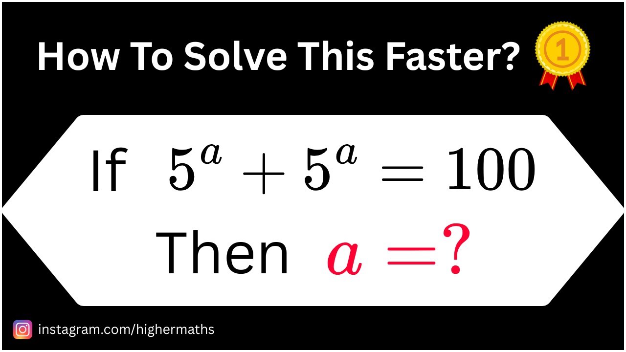 How to Solve This Problem Faster than Anyone🏆🥇 | 99% Don't Know | - YouTube