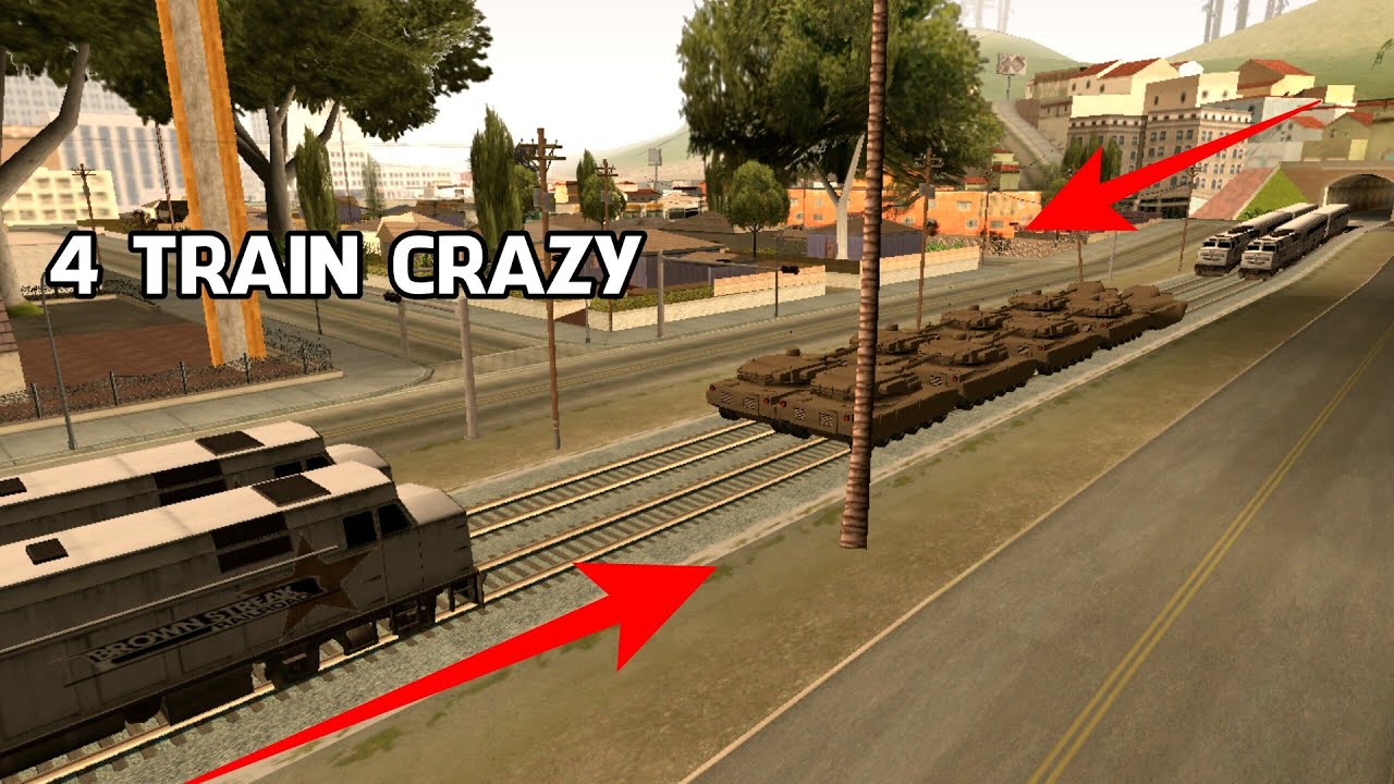 1 minutes of crazy trains - GTA SA - YouTube