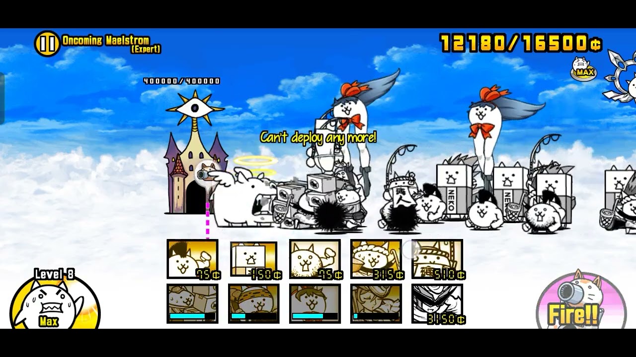 Battle Cats - How To Beat Angel Cyclone Easily!! - YouTube