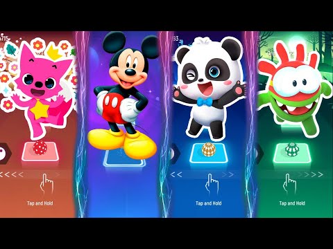 Pinkfong vs Mickey Mouse vs Baby Bus vs Om Nom / Who Will Win ? - YouTube