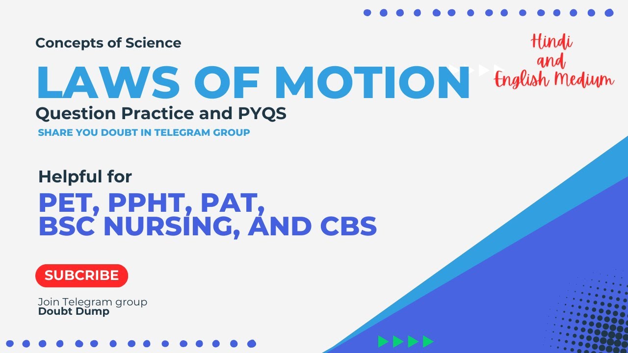 Newtons Laws of motion Question Practice and PYQs - YouTube