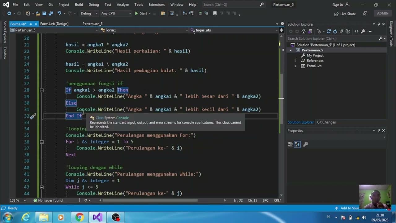 Tugas UTS Pemrograman Visual - YouTube