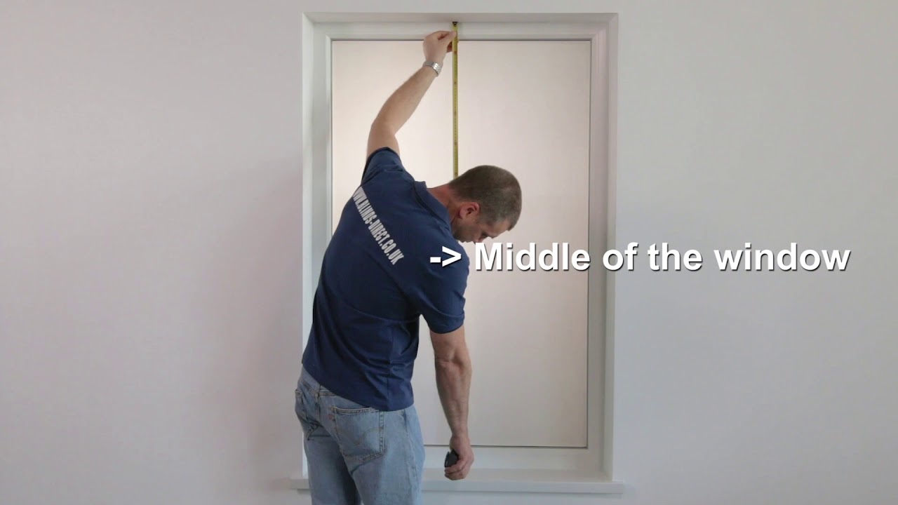 1 How to measure window blinds - YouTube