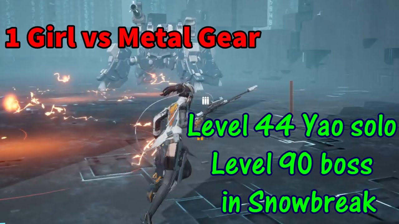Lv.44 Yao solo Lv.90 Mecha in Snowbreak Neural Simulation (6840 Pt) - YouTube
