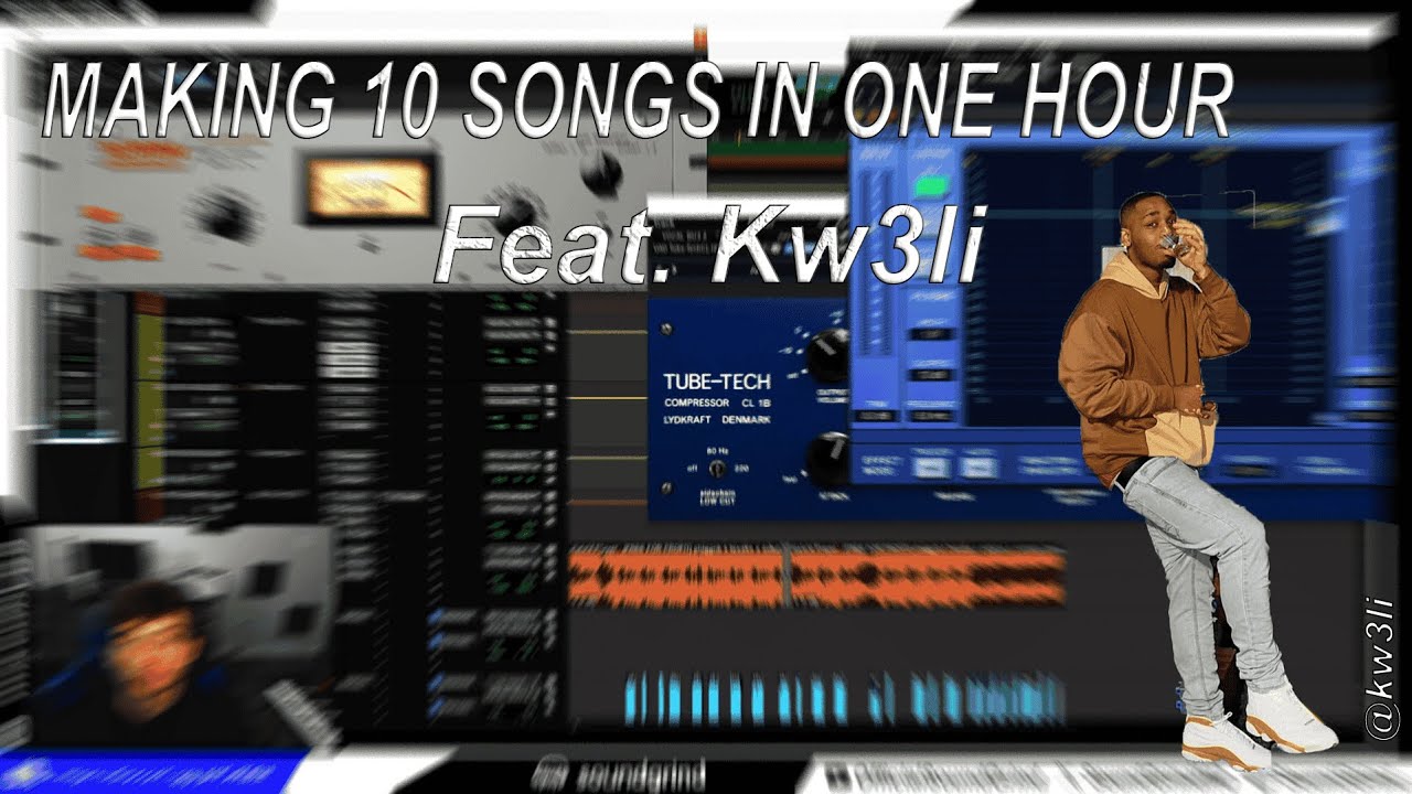 Recording 10 SONGS in ONE hour (feat. Kw3li) - YouTube