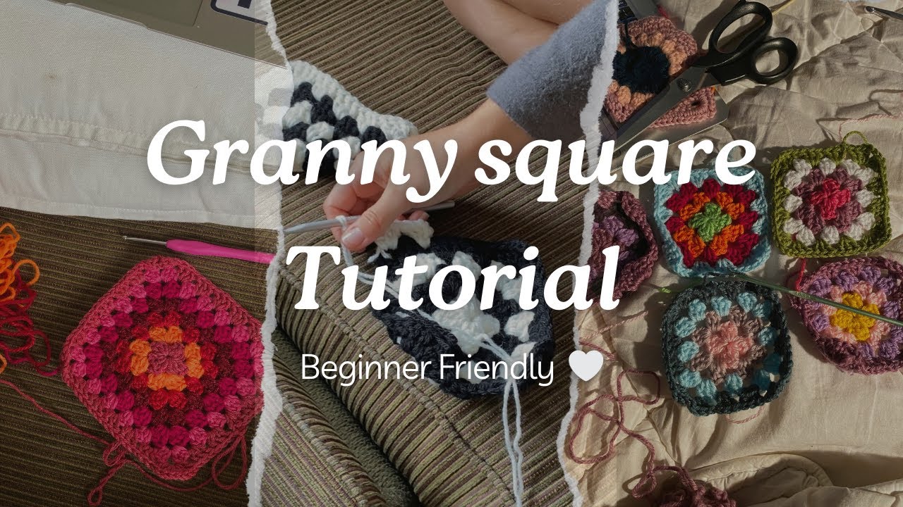 Crochet Beginner Friendly Granny Square Tutorial - YouTube