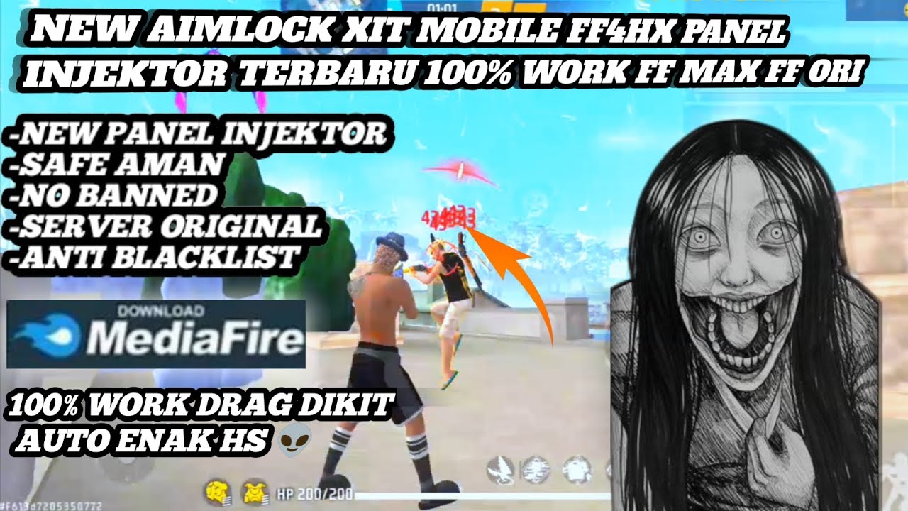 NE AIMLOCK XIT MOBILE FF4HX PANEL INJEKTOR TERBARU 👽 ANTI BANNED ANTI ...