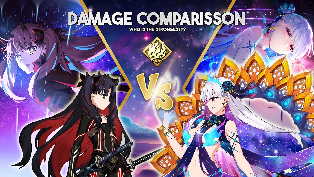[ F/GO ] - Space Ishtar vs Summer Kama NP Damage Comparisson #fgojp #fgo #damagecomparisson ...