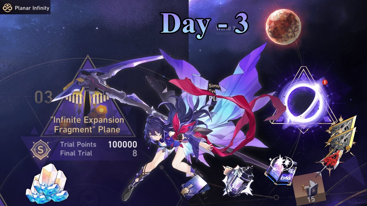 "Infinite Expansion Fragment" Plane | Planar Infinity Event! 【 Honkai ...