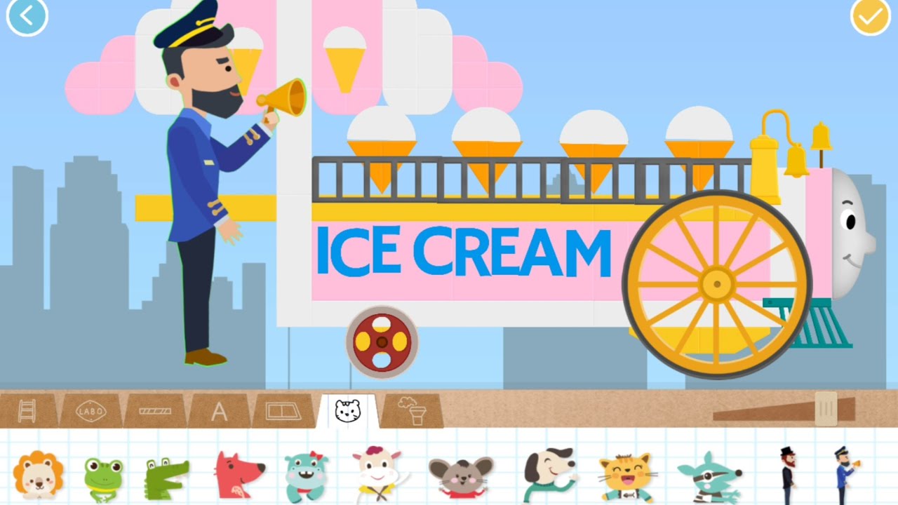 Membuat Gerobak Ice Cream - Labo Brick Train - YouTube