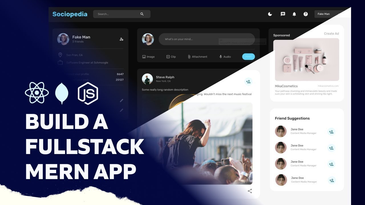 Fullstack Responsive MERN App with Auth, Likes, Dark Mode | React, Node ...