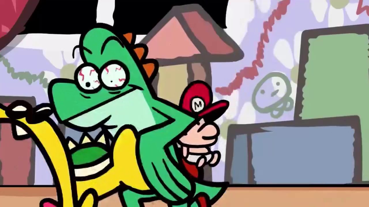 Yoshi Slapping Baby Bowser for 10 minutes straight - YouTube