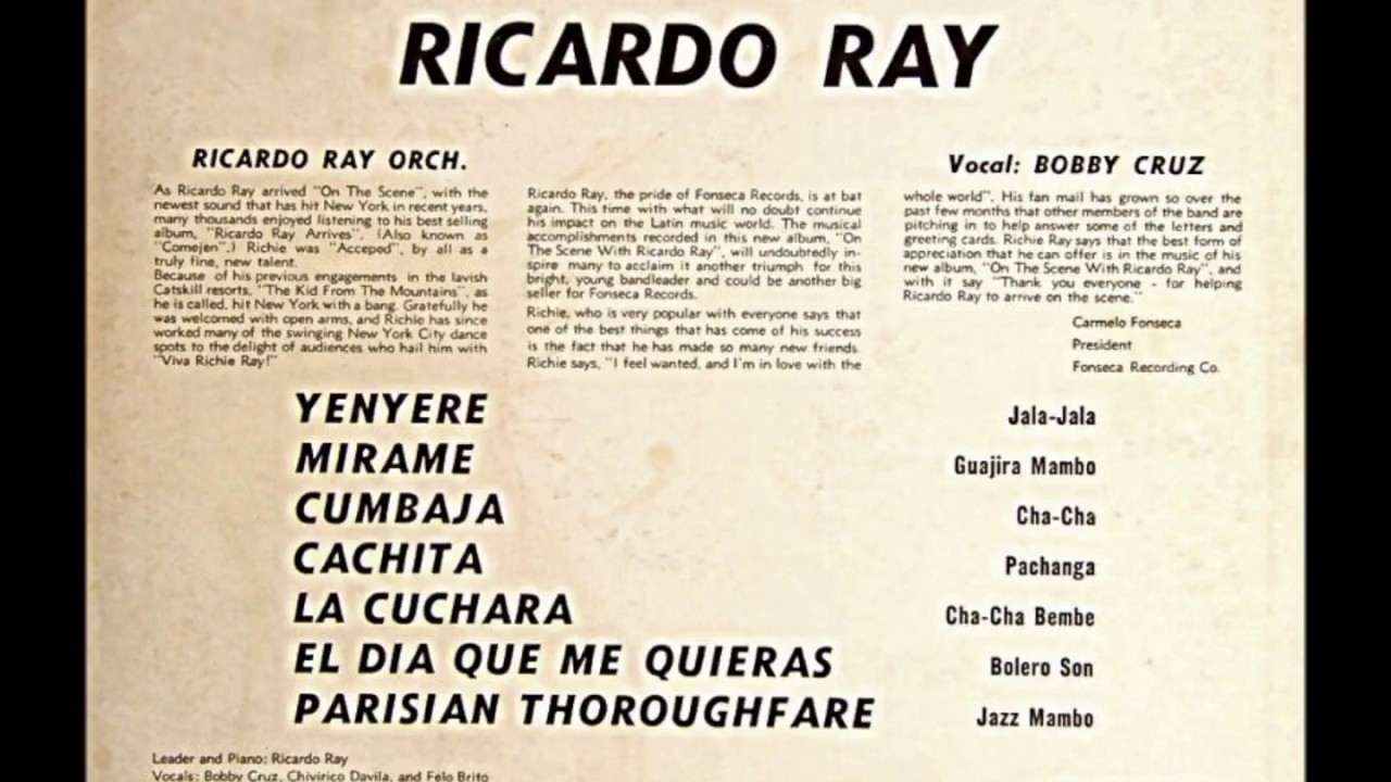 Parisian Thoroughfare - Ricardo Ray Orchestra - YouTube