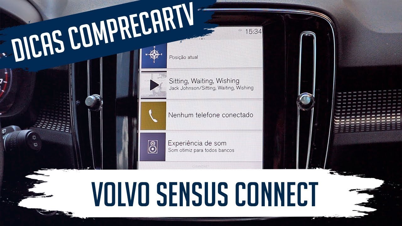 Central multimídia Volvo Sensus Connect - YouTube