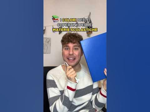 I COLORI DELLE COPERTINE DELLE MATERIE SCOLASTICHE 📚🤔 - YouTube
