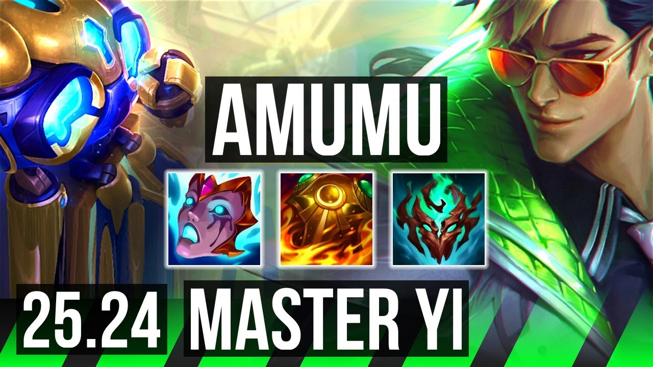 AMUMU vs MASTER YI (JGL) | Good KDA: 9/1/10 | EUW Diamond | 25.24 - YouTube