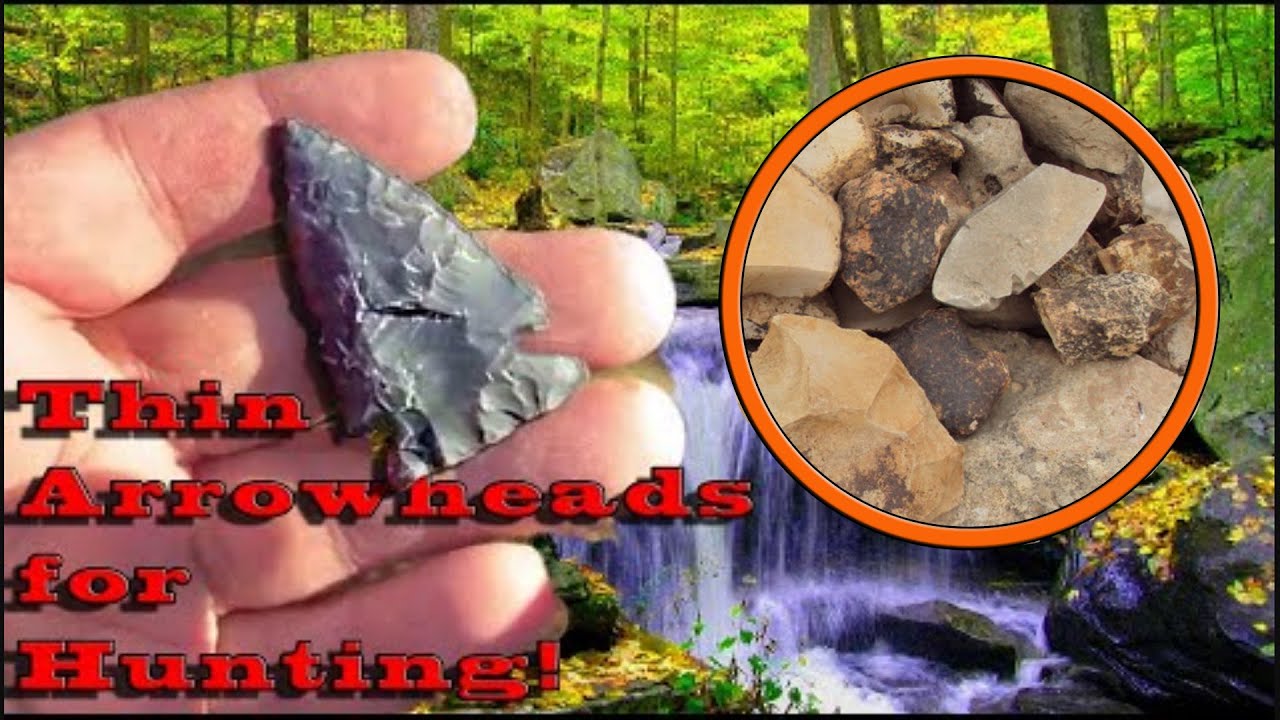 How to make an ARROWHEAD out of ROCK FROM A RIVER! - YouTube