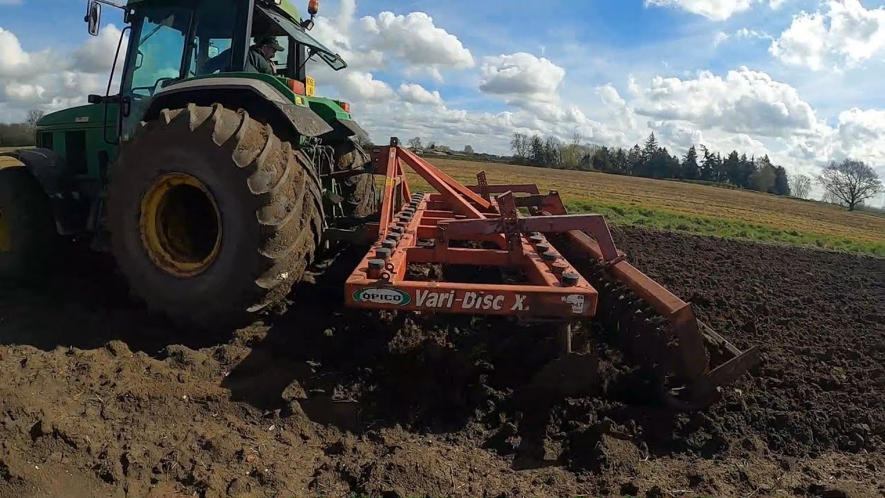 Opico Vari Disc doing a fine job , Filling in Flood Damage - YouTube