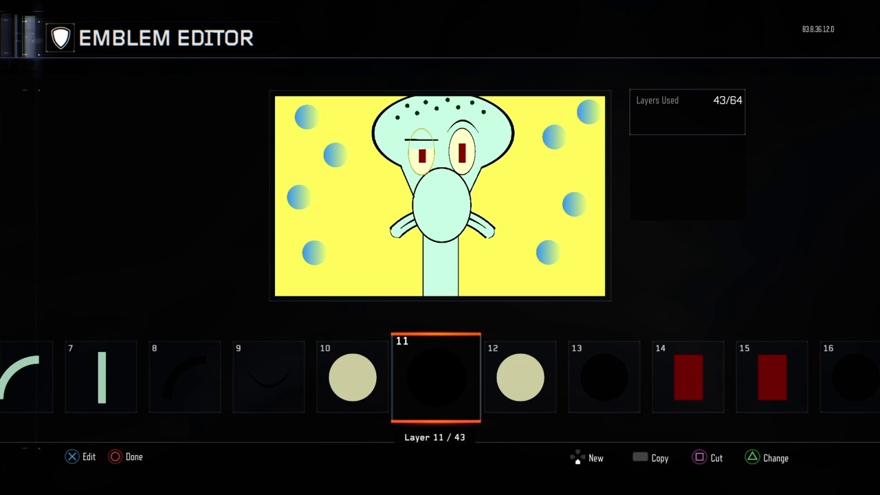 Bo3:How to make squidward emblem - YouTube