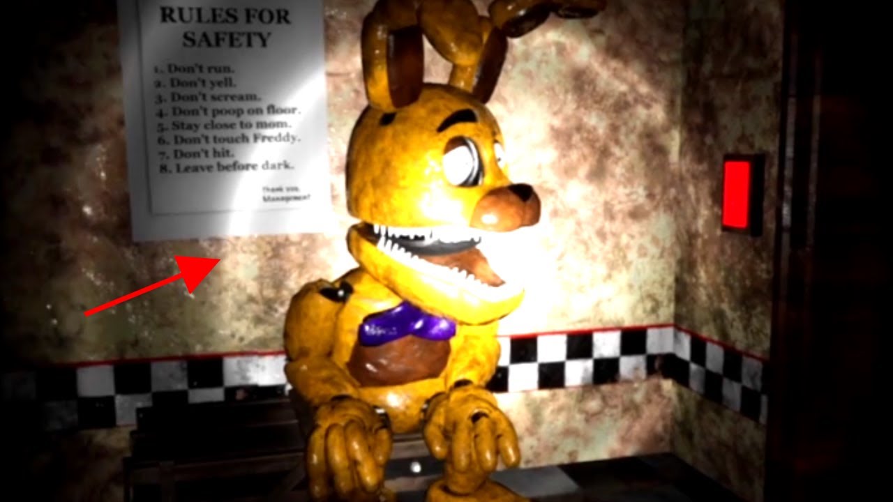 SPRING SCRAP TRAP IS TERRIFYING...!! (fnaf spring locked at fredbears ...